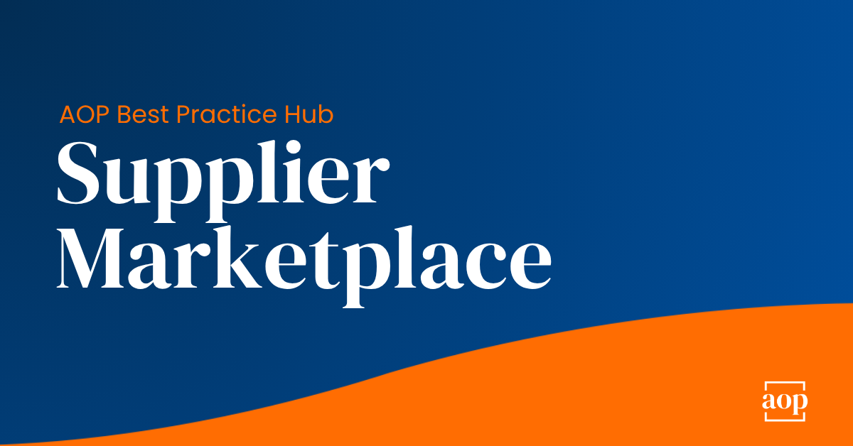 Supplier Marketplace | AOP Best Practice Hub